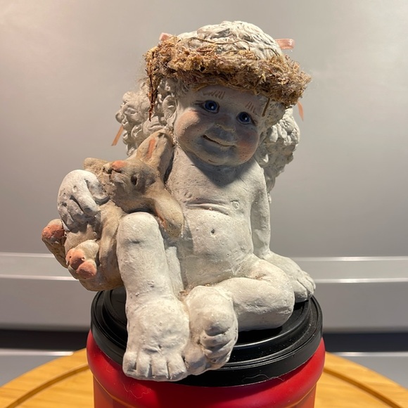 Dreamsicles | Accents | Dreamsicles Figurine Cherub With Bunny Bundle ...